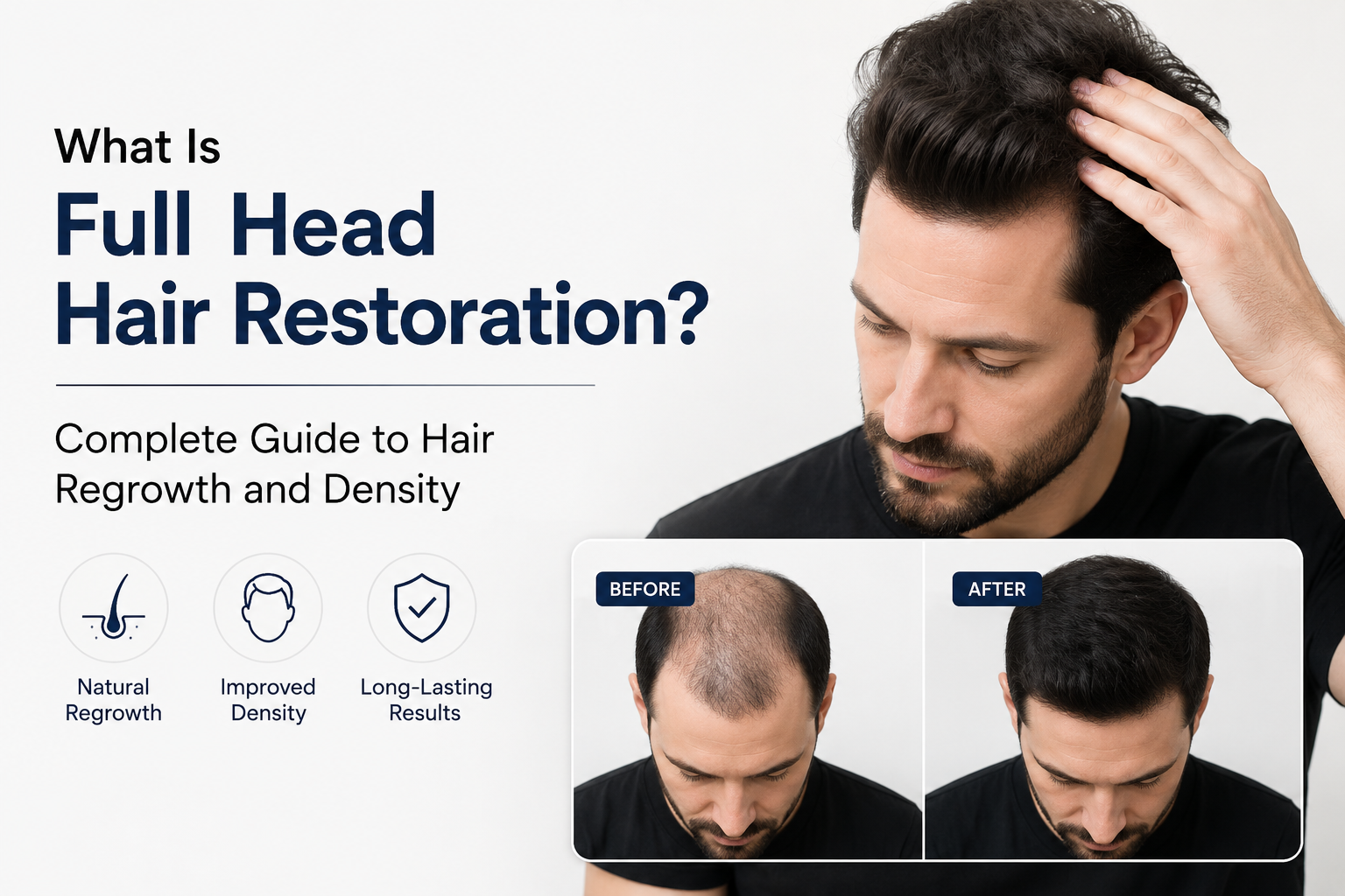 Full Head Hair Restoration in Surat | Elegance Clinic